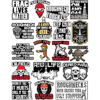 20 Oilfield Hard Hat & Tool Box Vinyl Stickers - Stickers for Adults ...