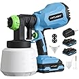 Amazon.com : Battery Operated Paint Sprayer, 2 Battery Cordless ...