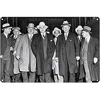 Amazon.com : Gangster Mobster AL Capone Criminal Mob Mafia Poster Metal ...