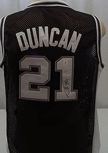 Signed Tim Duncan Jersey - GA Certified - Autographed NBA Jerseys at ...