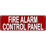 FIRE Alarm Control Panel Sign -FACP Sign (White, Reflective, Aluminum ...