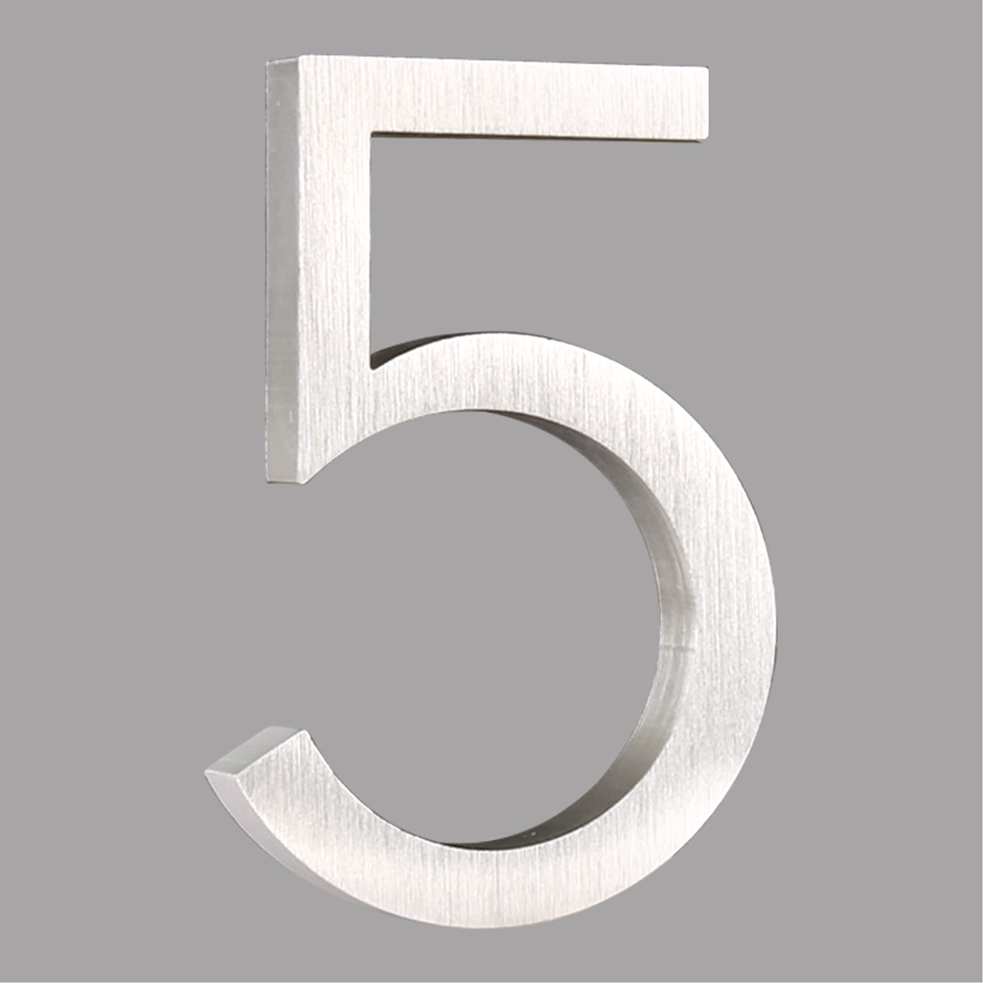 HASWARE Floating House Number 4 inch Stylish Door Numbers Alphabet ...