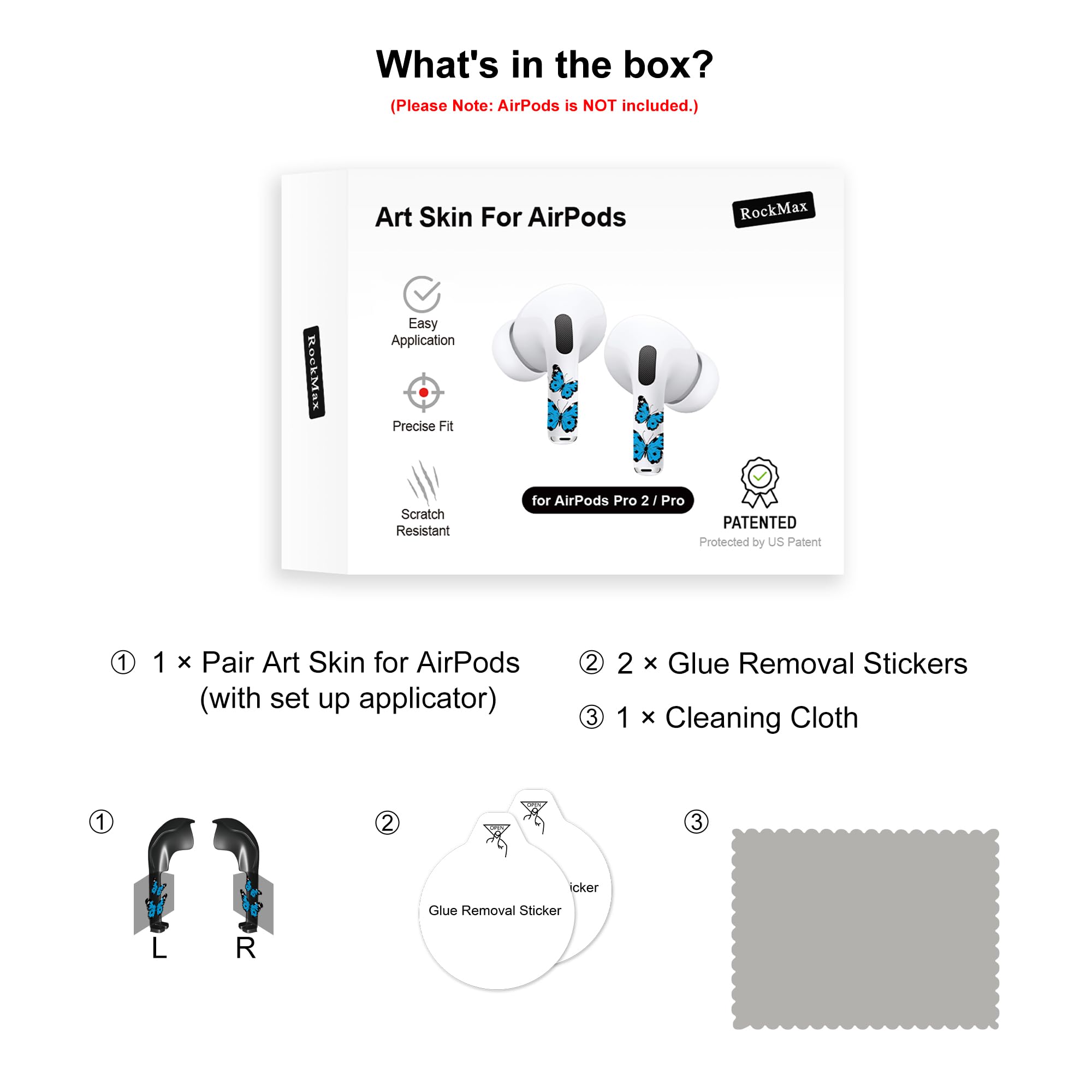 Mua for AirPod Pro Skin, Glow in The Dark AirPods Pro 2 Skin Wraps ...