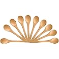 Amazon.com: FOYARA Small Wooden Salt Spoon Solid Wood Condiments Spoon ...