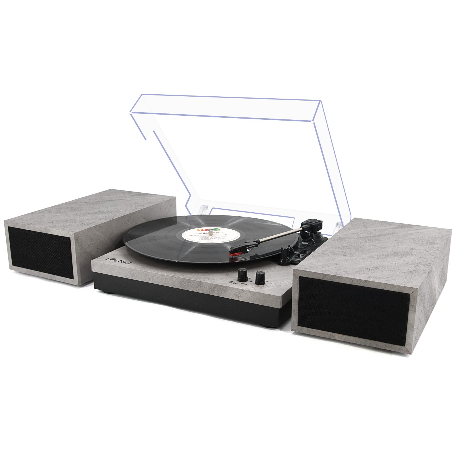 Mua Vinyl Record Player, Vinyl Turntables with Dual Stereo Bookshelf ...