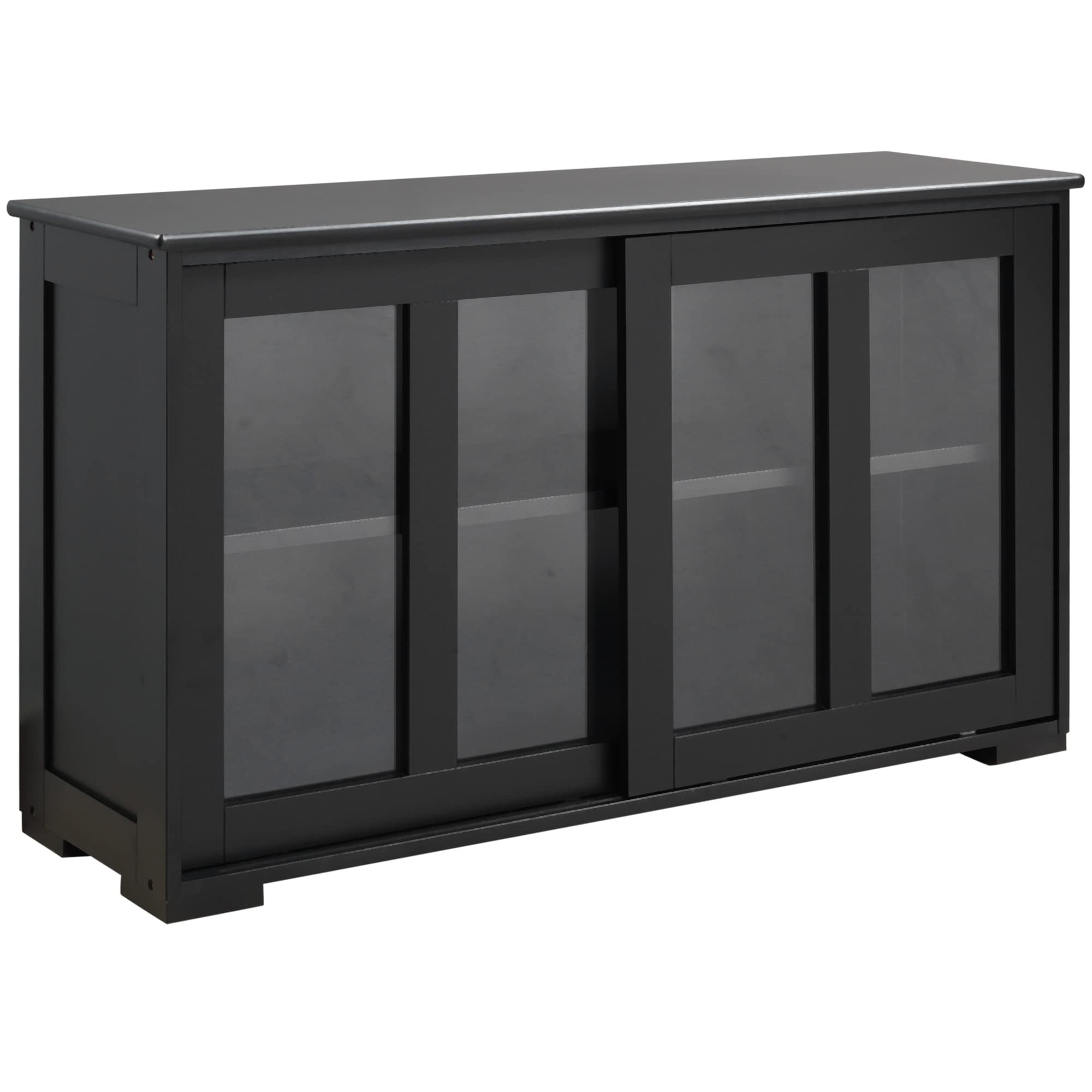 HOMCOM Sideboard Buffet Cabinet, Stackable Credenza, Coffee Bar Cabinet ...