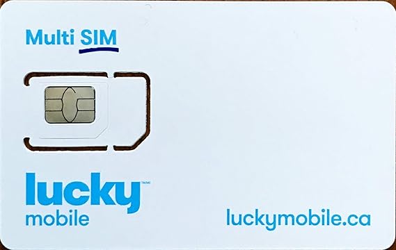Lucky Mobile Multi Sim Card - 3 in 1 Combo. Standard, Micro & Nano. 4G ...