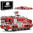 Amazon.com: BYWbricks City Water Tank Fire Truck Building Blocks Set ...