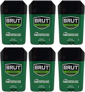 Amazon.com: Brut Deodorant Original Fragrance 2.25 Oz /63 G (Pack of 6 ...