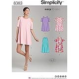Simplicity 8383 Femme Knit Trapeze Robe avec décolleté et Manches ...