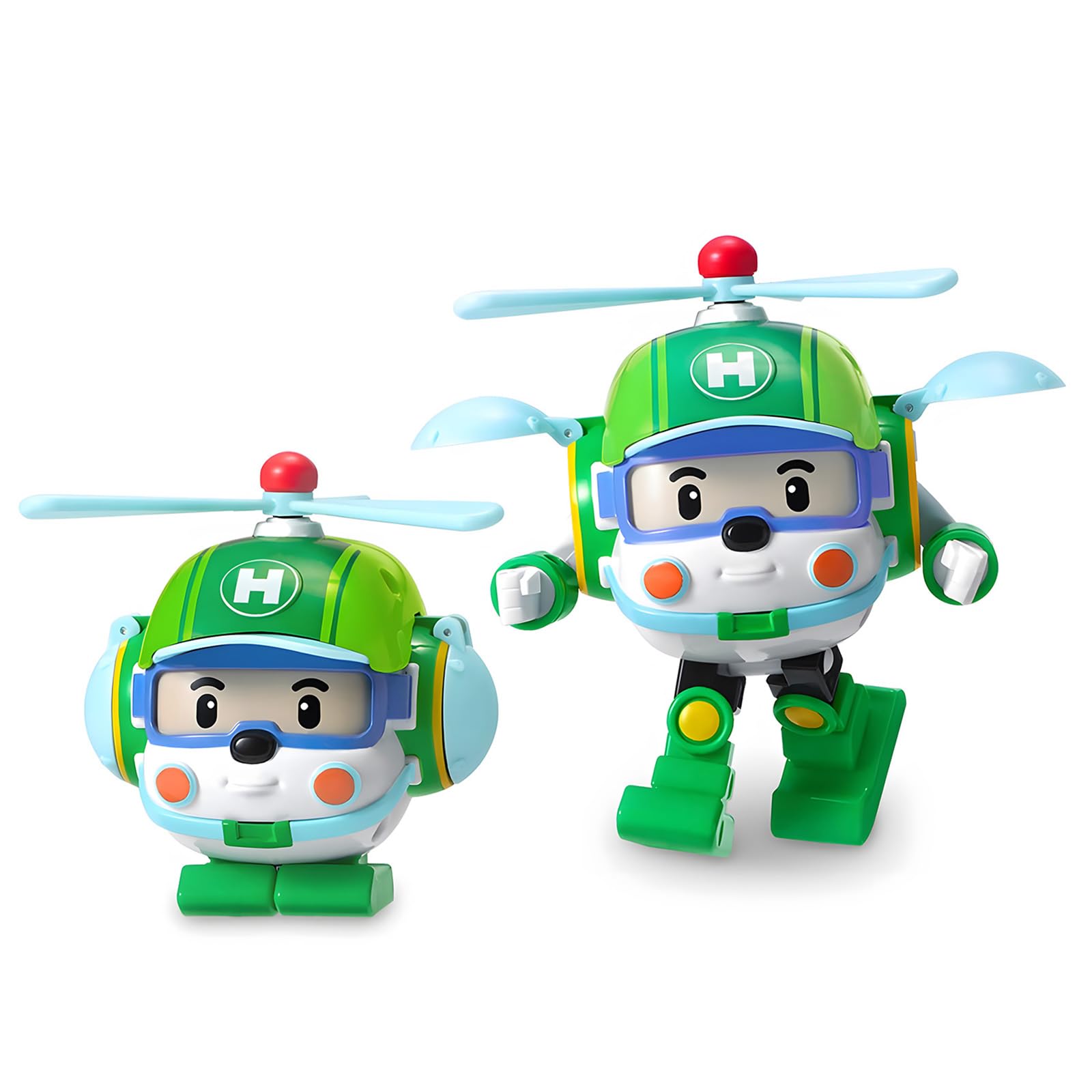Robocar Poli Transforming Robot, Helly 4" Transformable Helicopter ...