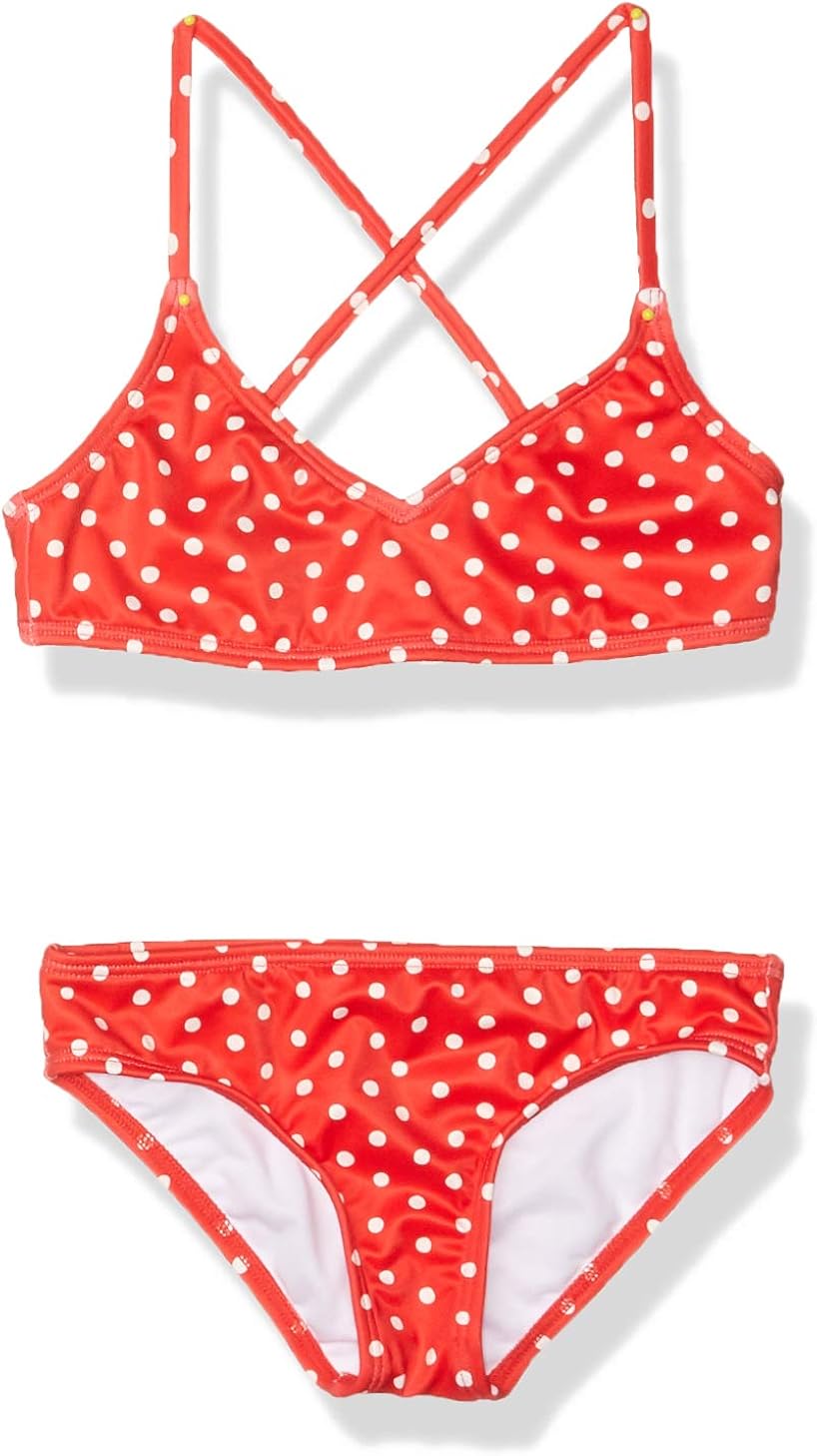 BILLABONG Girls' Free Babe Tali Two Piece Swim Set Bikini, Rad Red, 16 ...
