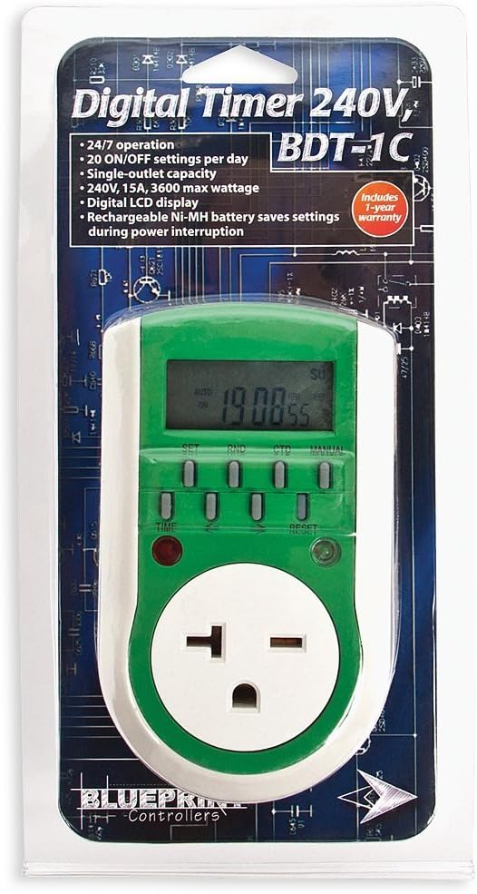 Amazon.com: Blueprint 240V Digital Timer, BDT-1C: Wall Timer Switches ...