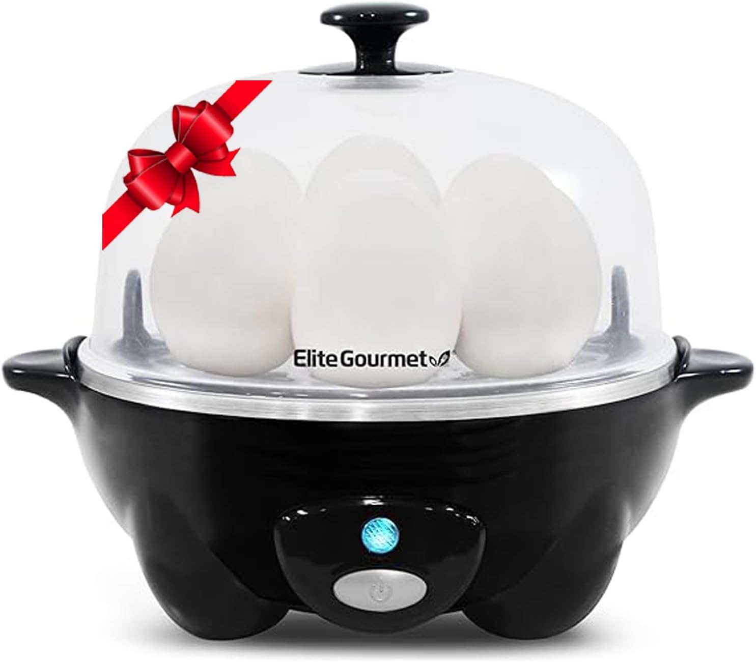 Elite Gourmet EGC-007B# Rapid Egg Cooker, 7 Easy-To-Peel, Hard, Medium ...