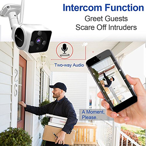 Luowice WiFi Camera Outdoor Wireless Security Camera with Intercom ...