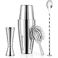 Amazon.com: X Home Cocktail Shaker Set, Professional 4-Piece Bartender ...