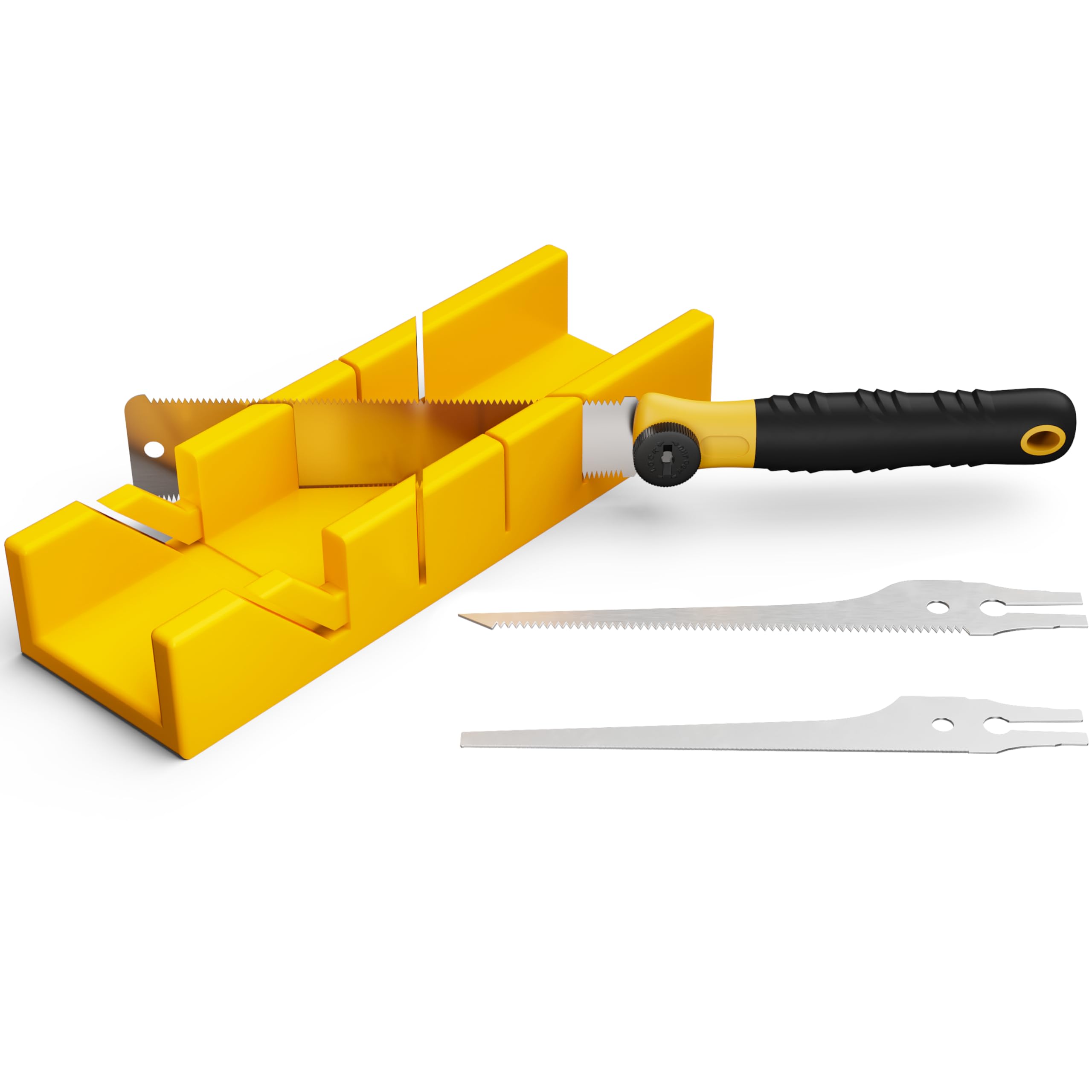 GARTOL Miter Box and Saw Set, 4-Piece Japanese Hand Saw for Wood ...