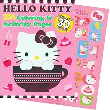 Amazon.com: Hello Kitty Coloring Book Jumbo 400 Pages -- Featuring ...