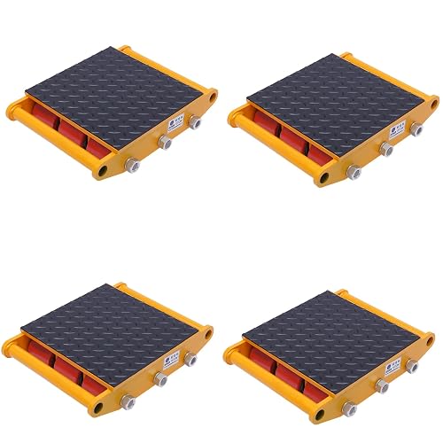 4 Pcs Heavy Duty Machine Dolly Skate Machinery Roller Mover 15t ...