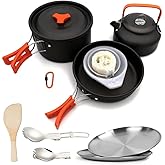 Amazon.com : 11 Pcs Smokey Camp Backpacking Cooking Set - Compact ...