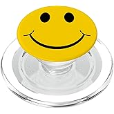 Amazon.com: Vintage Retro Classic 70s Yellow Happy Face PopSockets ...