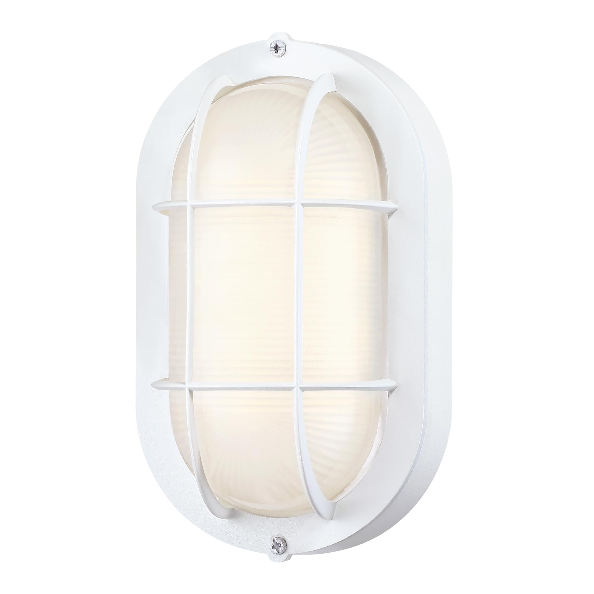 YaoKuem Oval LED Bulkhead Light, Nautical Outdoor Lighting, Flush Mount ...