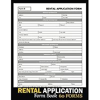 Rental Application Form Book: (60 Forms) | Apartment Lease Application ...