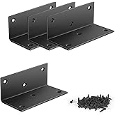 Amazon.com: 4 Inch L Brackets Corner Braces for Wood L Right Angle ...
