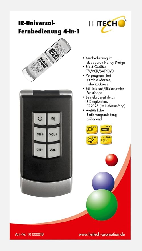 Heitech- Promotion GmbH 10000013 IR- Universal: Amazon.de: Elektronik