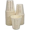 Amazon.com: 50 3oz Coated Paper Graduated Measuring Cups for Mixing ...