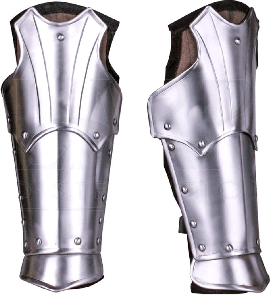Amazon.com: Medieval Bracers Fafnir Padded Arm Guard Armour Set Silver ...