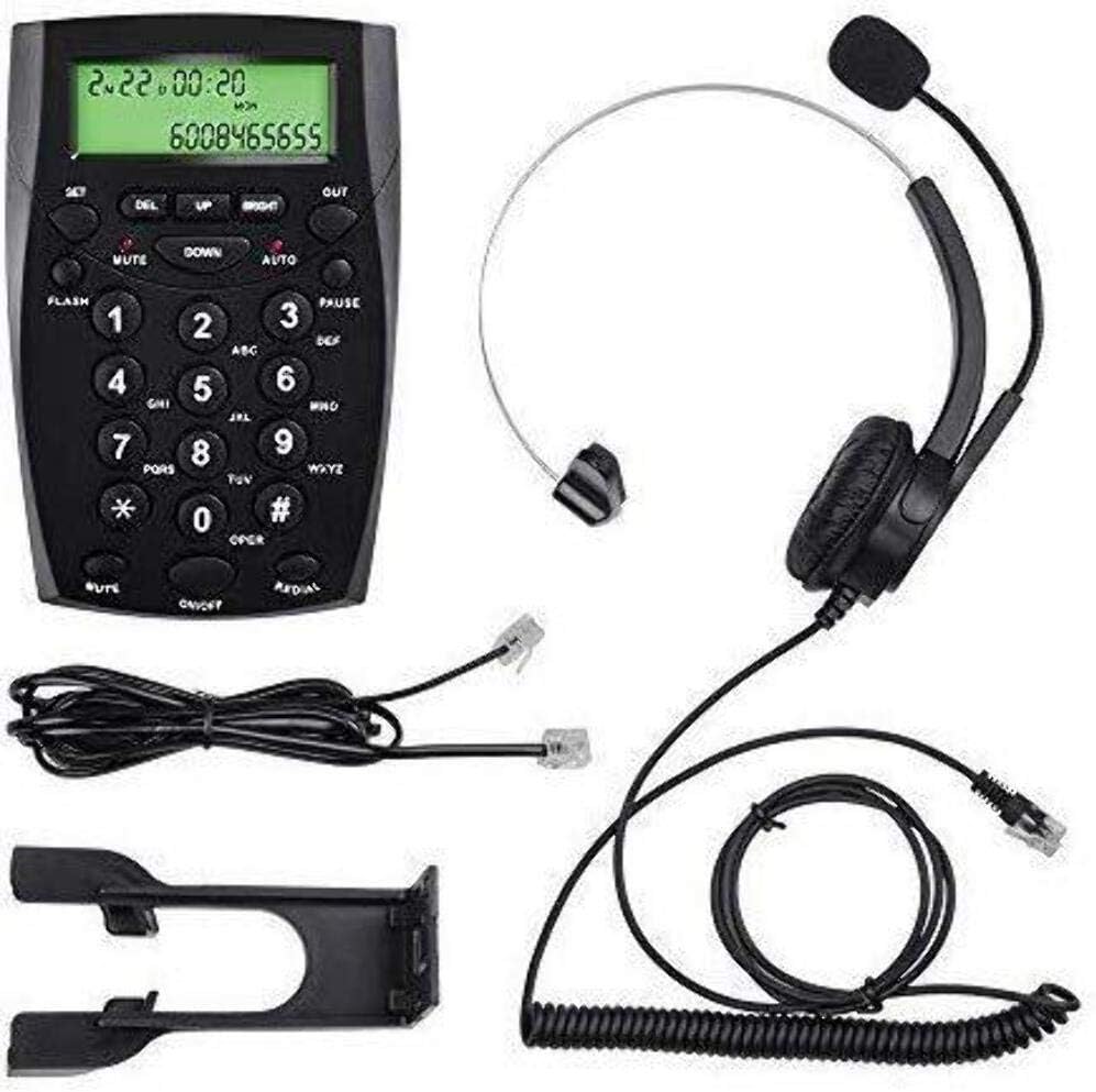 Call Center Telephone with Headset,Callany Corded Phone with Hands Free ...