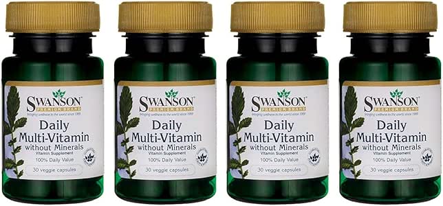 Amazon.com: Swanson Daily Multivitamin Without Minerals 30 Veg Capsules ...