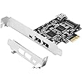 Amazon.com: LinksTek 4-Ports PCIE 1394A Firewire 400 Card for Windows OS and MAC OS PCs, TI ...