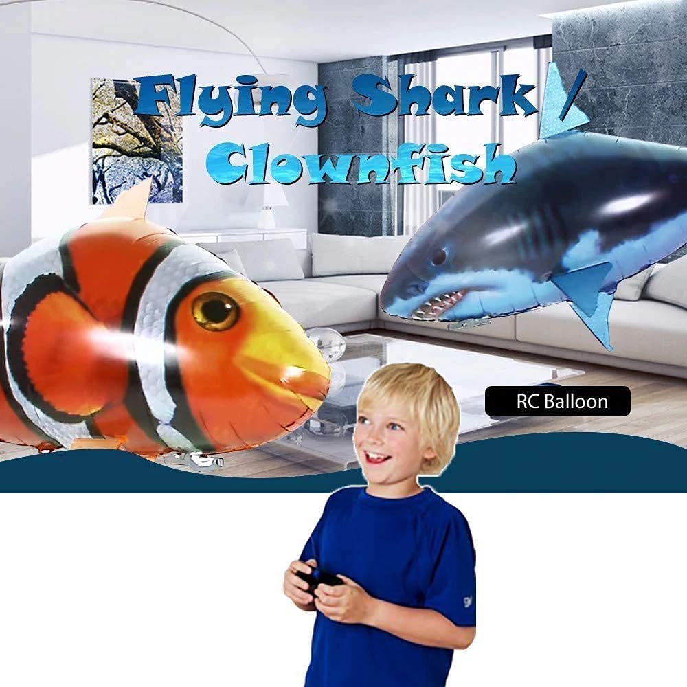 Mua Remote Control Shark Toys Air Swimming Fish Animal Toy Remote Radio ...