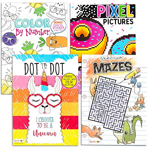 Bendon Publishing Kids Activity Book Super Set ~ Set of 4 Activity ...