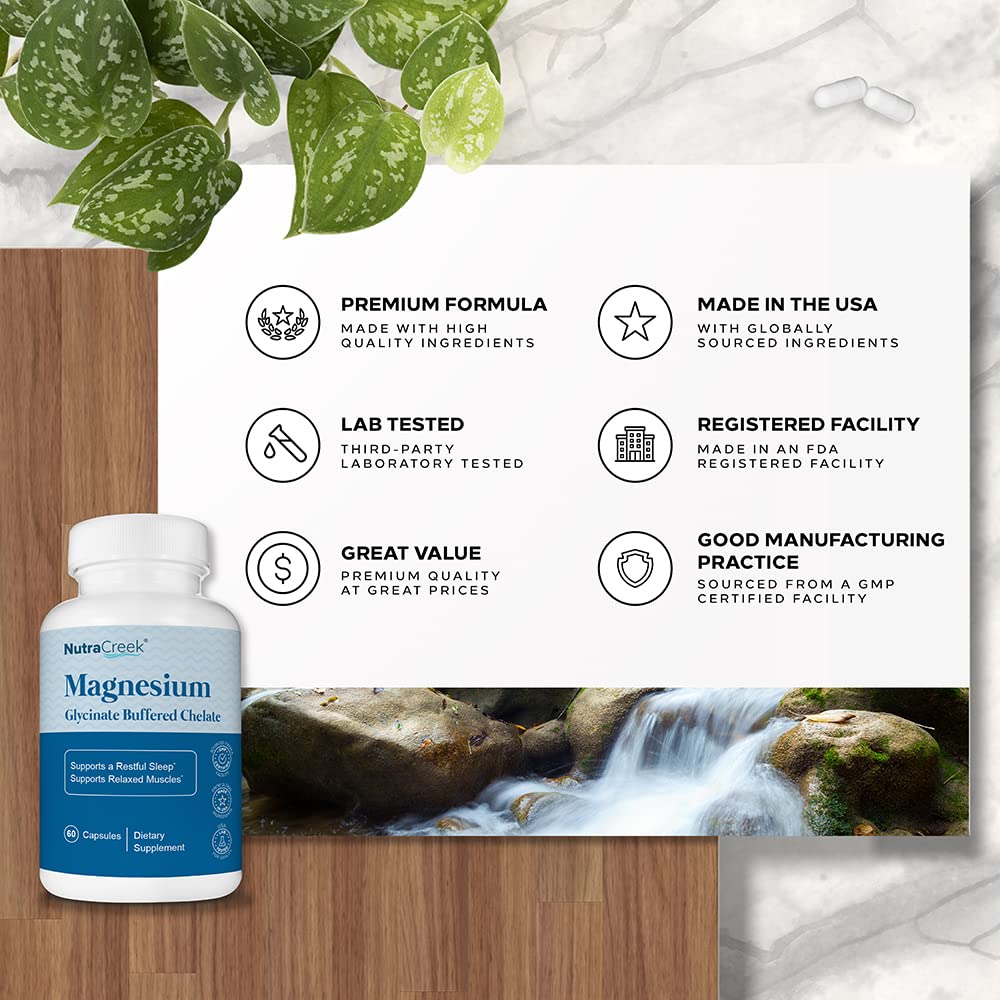 Mua Magnesium Glycinate 400mg Buffered Chelate | Gentle Bioavailable ...
