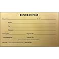 Amazon.com: Corridor Pass (118Y) - 10 Pack : Office Products