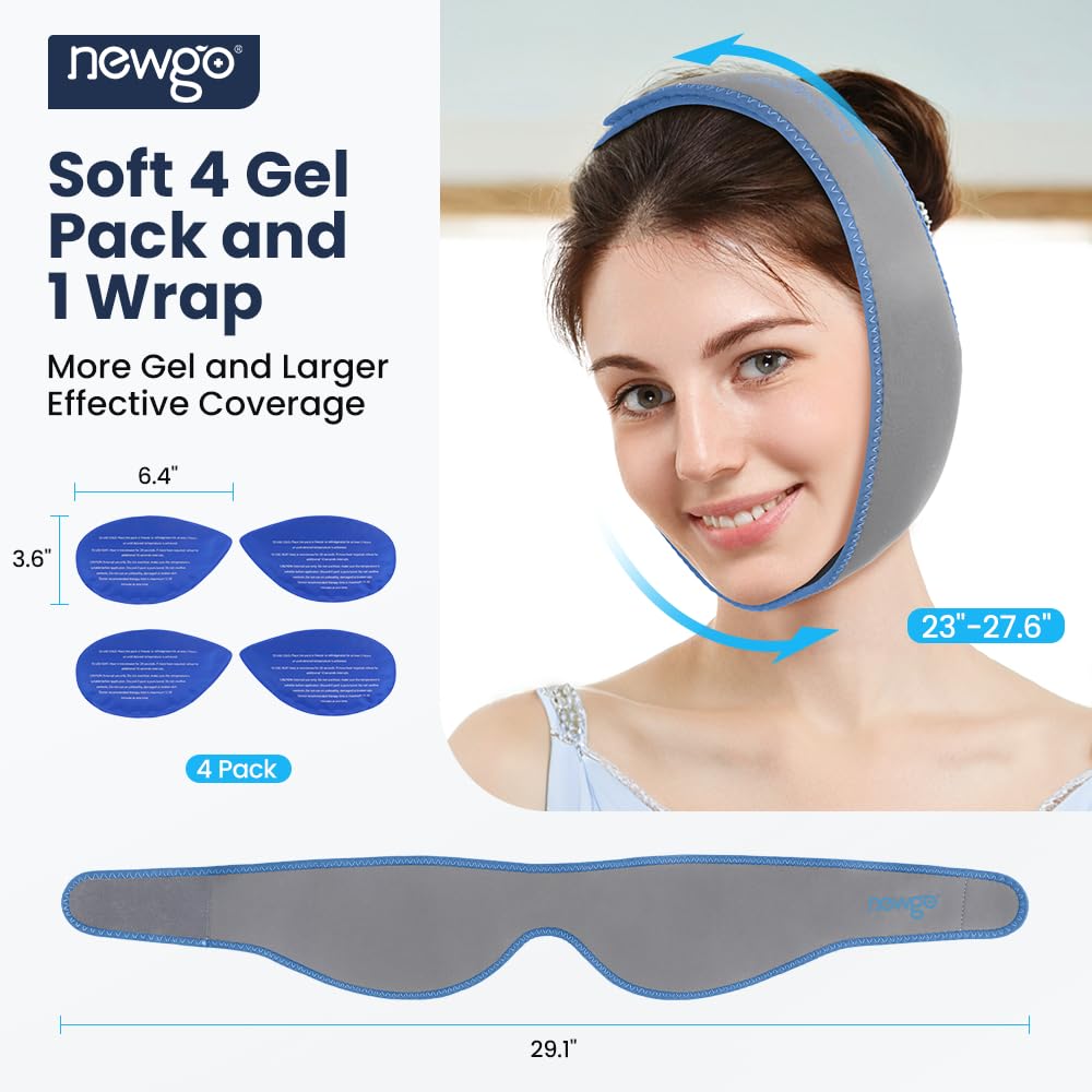 Mua NEWGO Wisdom Teeth Ice Pack Head Wrap for Face Oral Surgery Pain ...