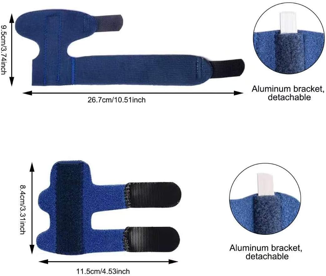 QUACOWW 2 Pieces Finger Splints Trigger Finger Extension Finger Knuckle ...