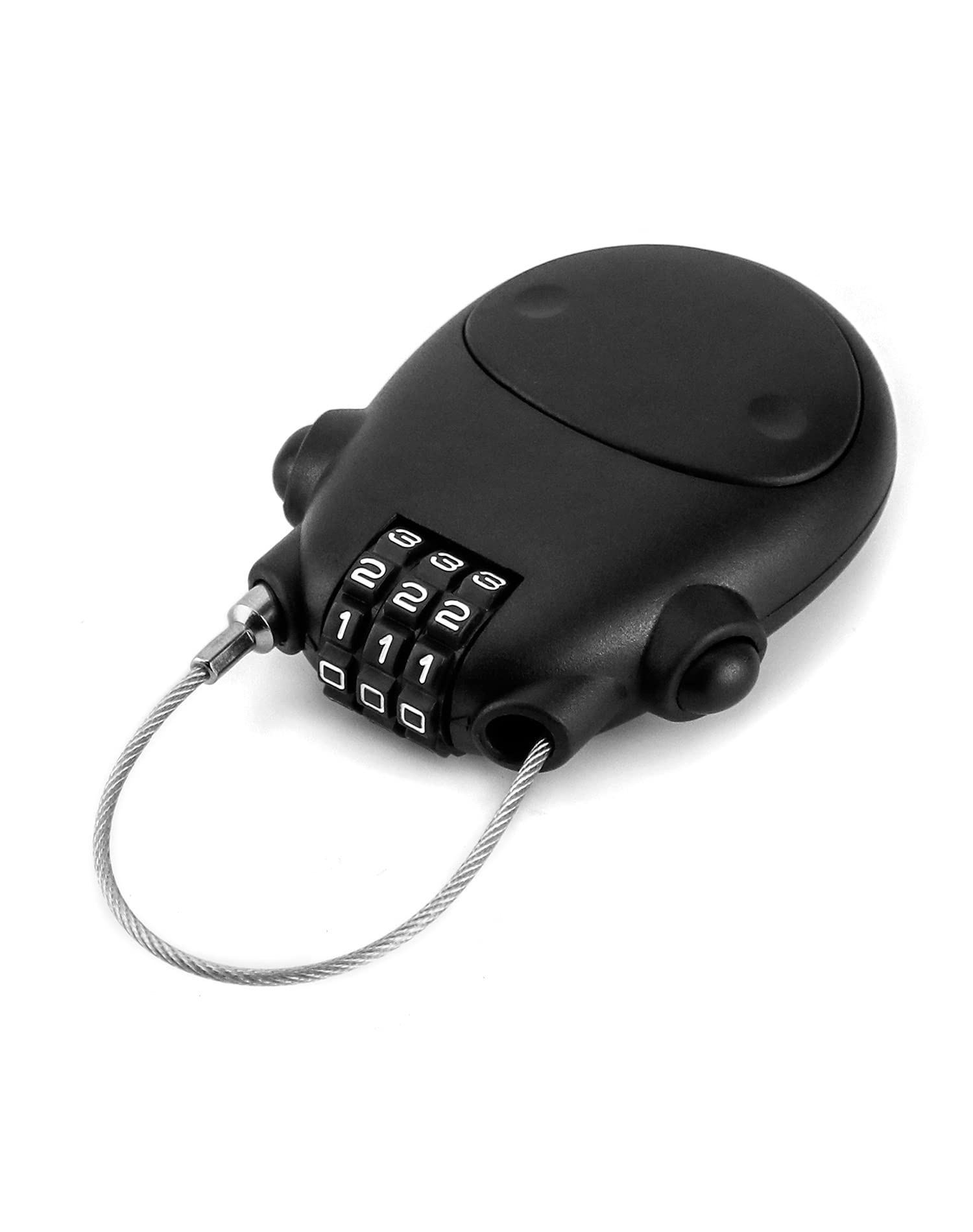 Mua QWORK Retractable Cable Lock, Security Password Lock Steel Cable ...