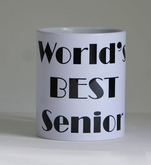Worlds Best Senior Mug: Amazon.in: Home & Kitchen