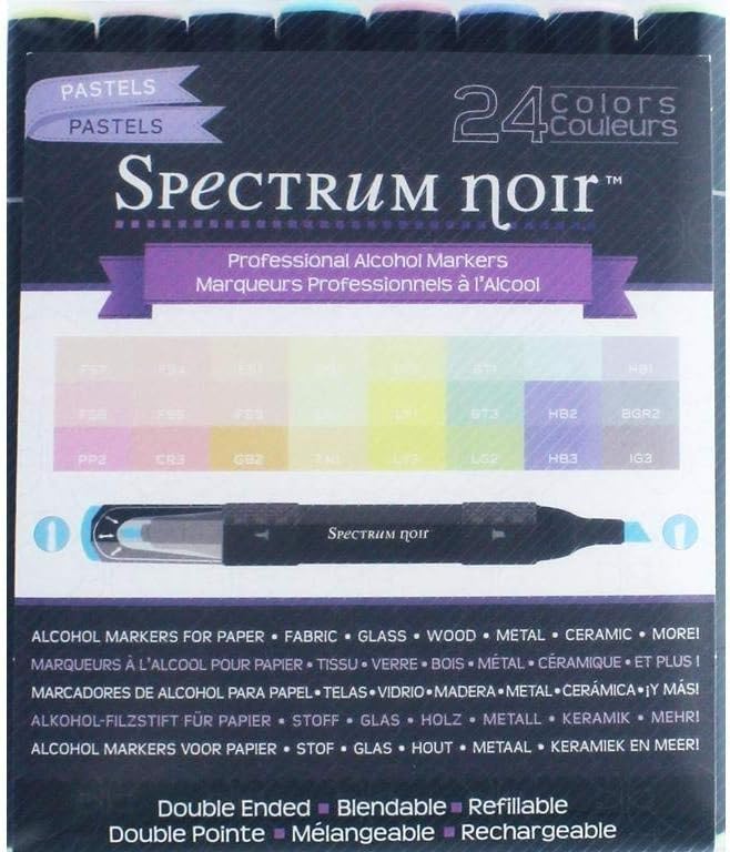 Amazon.com : Spectrum Noir Pen Set Pastels 24 pc. : Spectrum Noir ...
