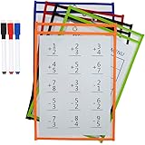 Learning Resources LER0477 Write and Wipe Pockets: Amazon.ca: Office ...