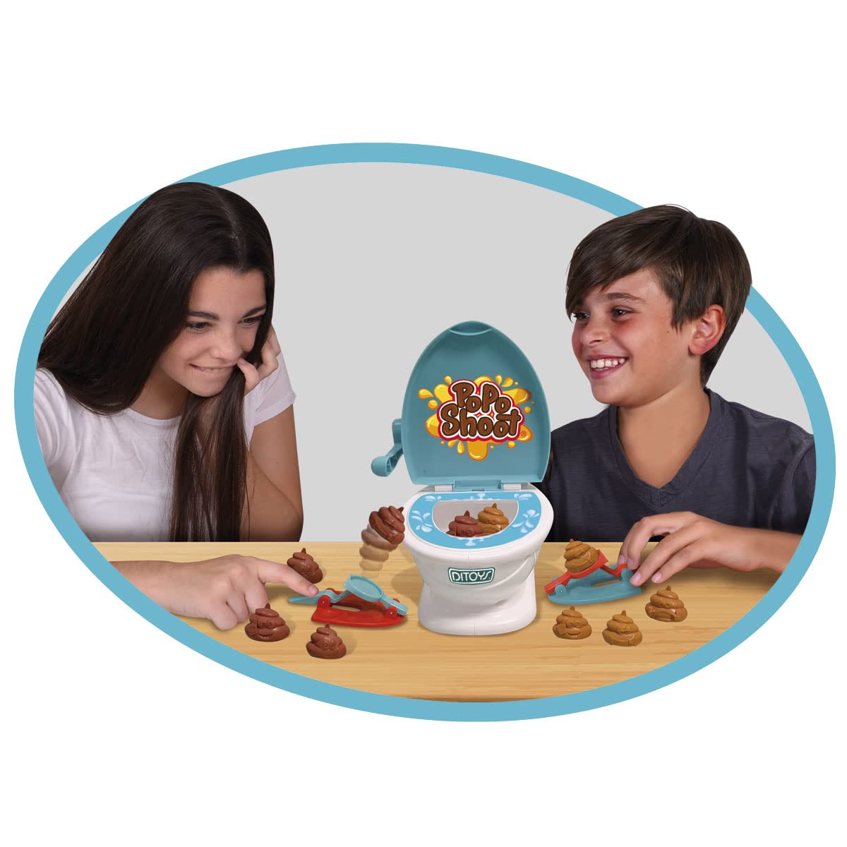 Mua DITOYS Poop Shoot Game | Fun Toys for Kids | Includes Toilet, 12 ...