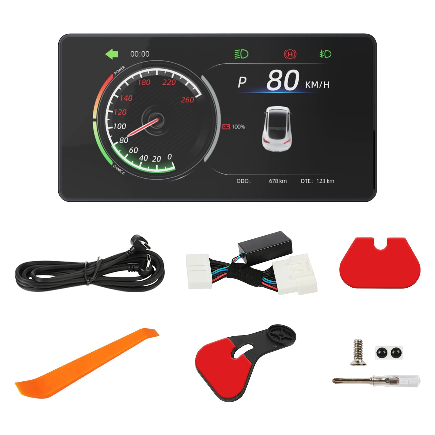 MR CARTOOL Head Up Display for Tesla Model 3 Model Y Speedometer ...