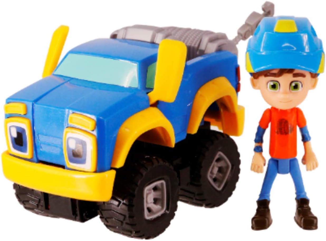 REV & ROLL – BEST BUDDIES CAR TOY – 17cm Rumble Vehicle with Mechanical ...