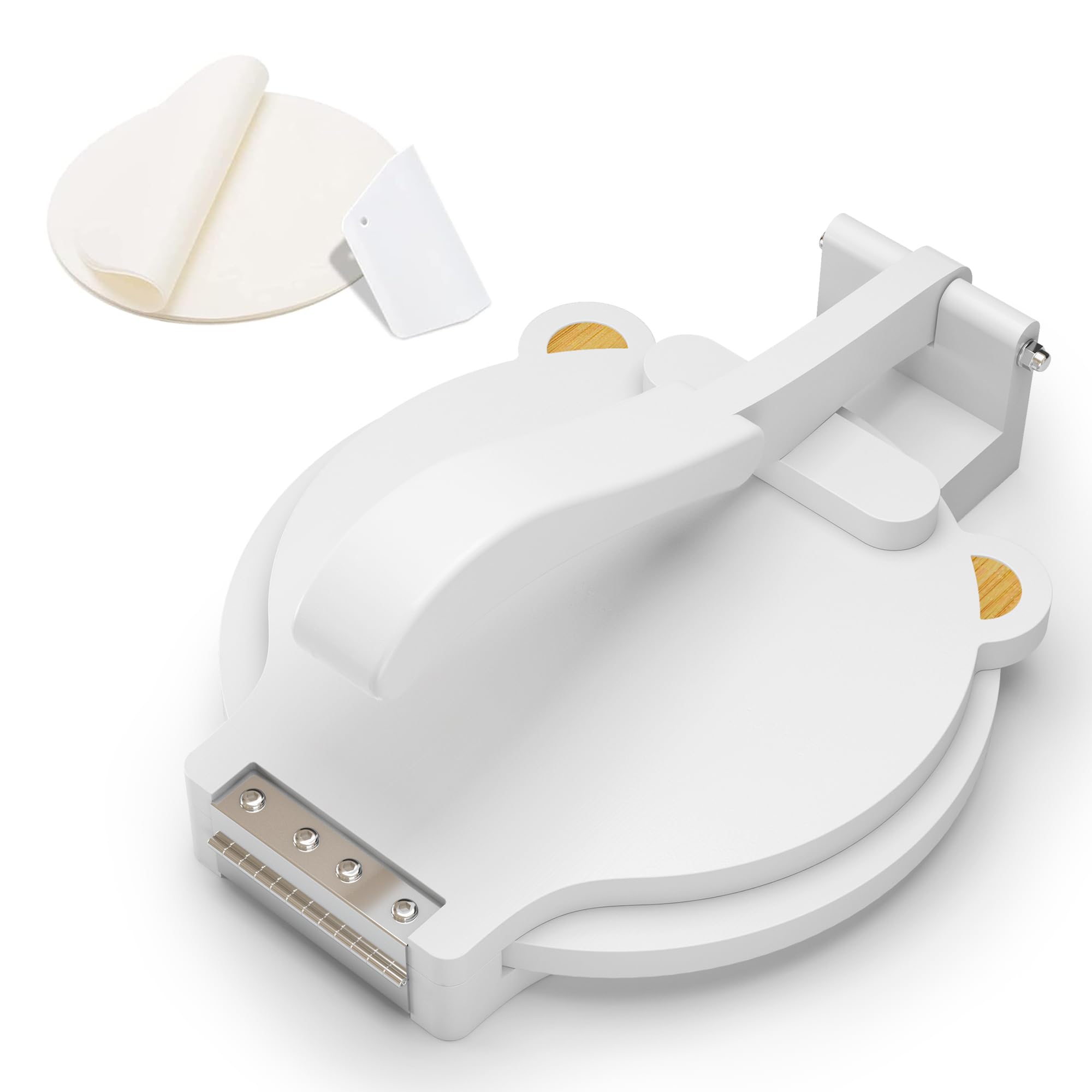Tortilla Press 10 Inch - Bamboo Quesadilla & Roti Maker of with ...