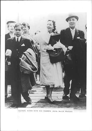 Amazon.com: Vintage photo of Charles Boyer with his wife and son ...