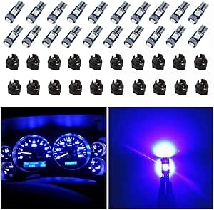 Amazon.com: WLJH 74 Led Bulb Dash Lights Mini T5 2721 27 37 286 Wedge PC74 Twist Socket ...